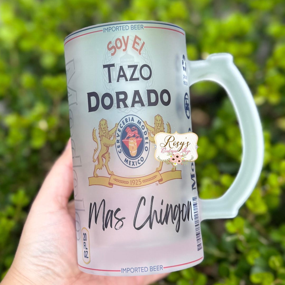Soy El Esposo Mas Chingon 16oz Beer Glass Mug Chingon 16oz Beer Glass ...