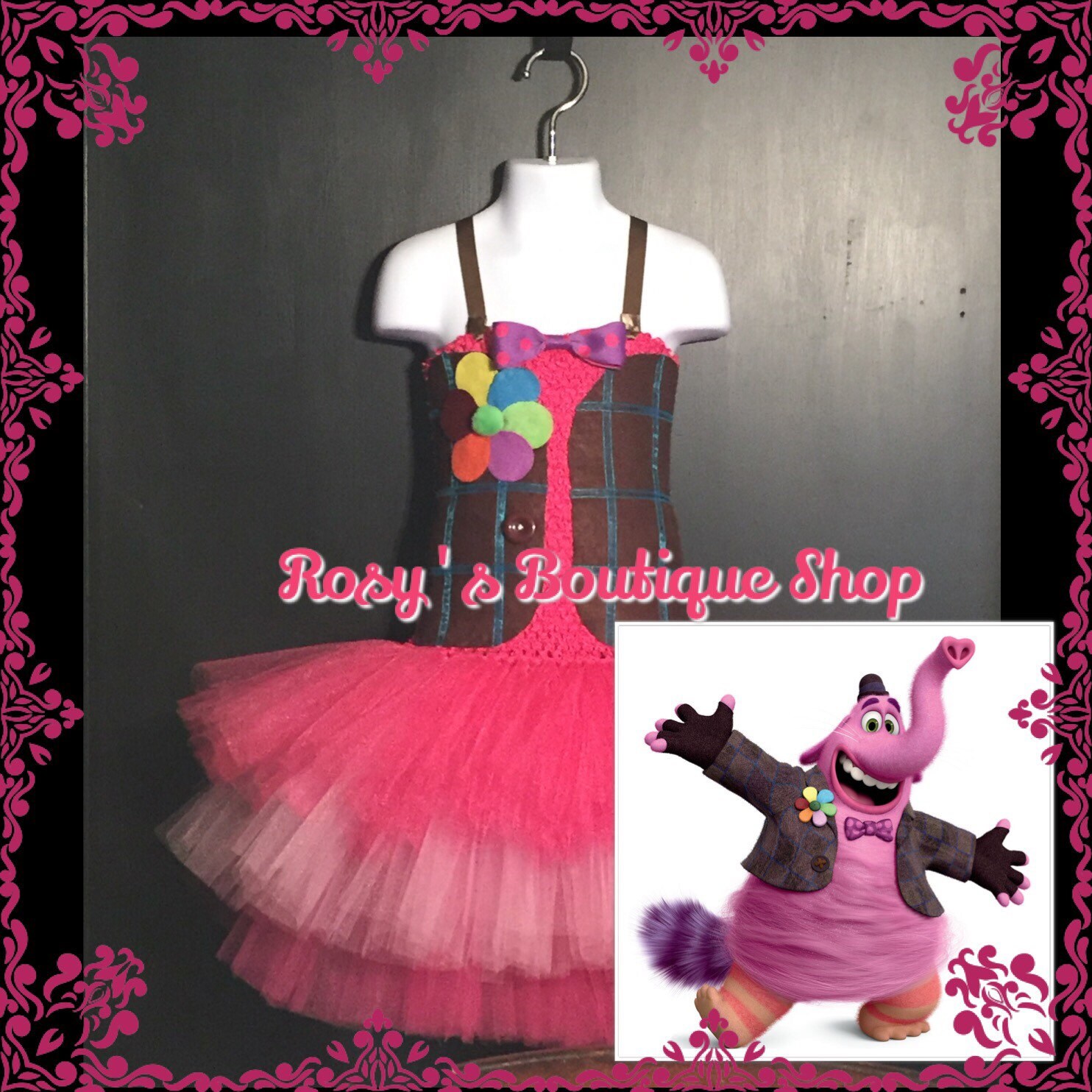 Bing Bong Inspired Tutu Dress Birthday Tutu Dress Halloween - Etsy