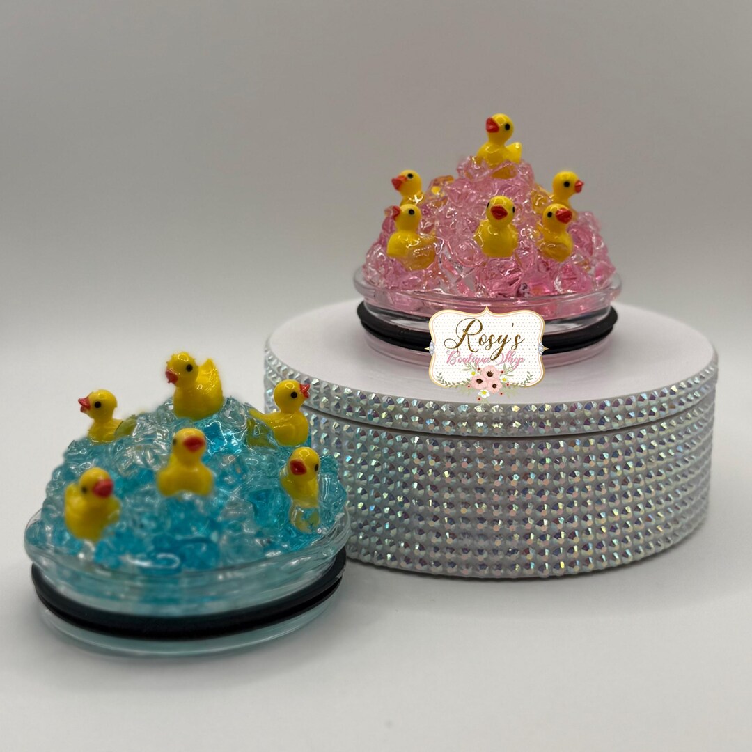 Duck Ice Lid Topper: Skinny Tumbler Lid With Mini Ducks - Etsy