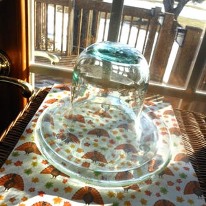 Flared Glass Cloche, Hand Blown, Vintage - Etsy
