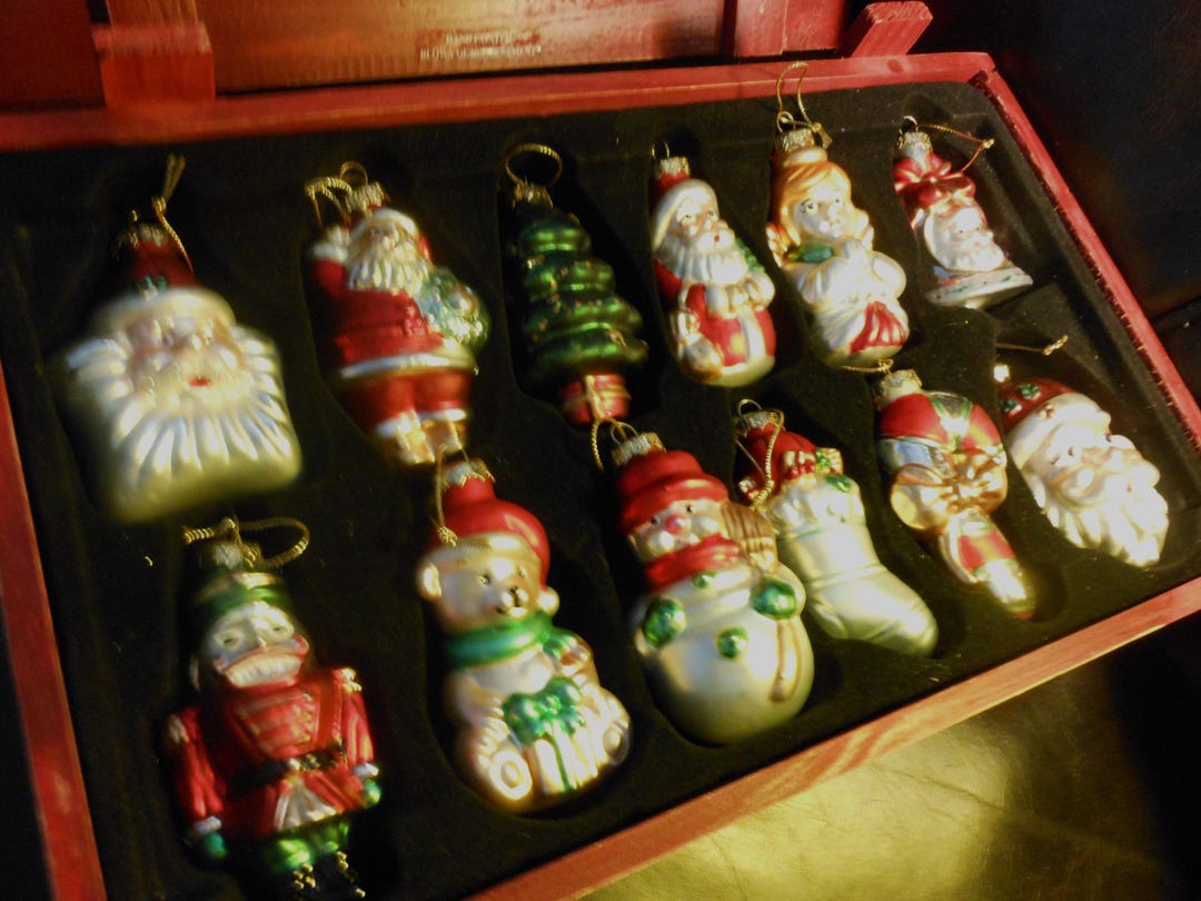 Mercury Glass Mikasa Hand Blown Tree Ornaments, 12 Figures - Etsy