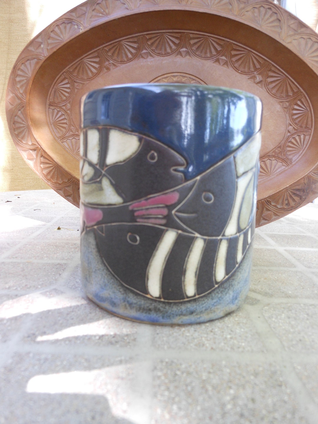Stone Wear Hand Made Mug,art Wear, Pisces Fish - Etsy