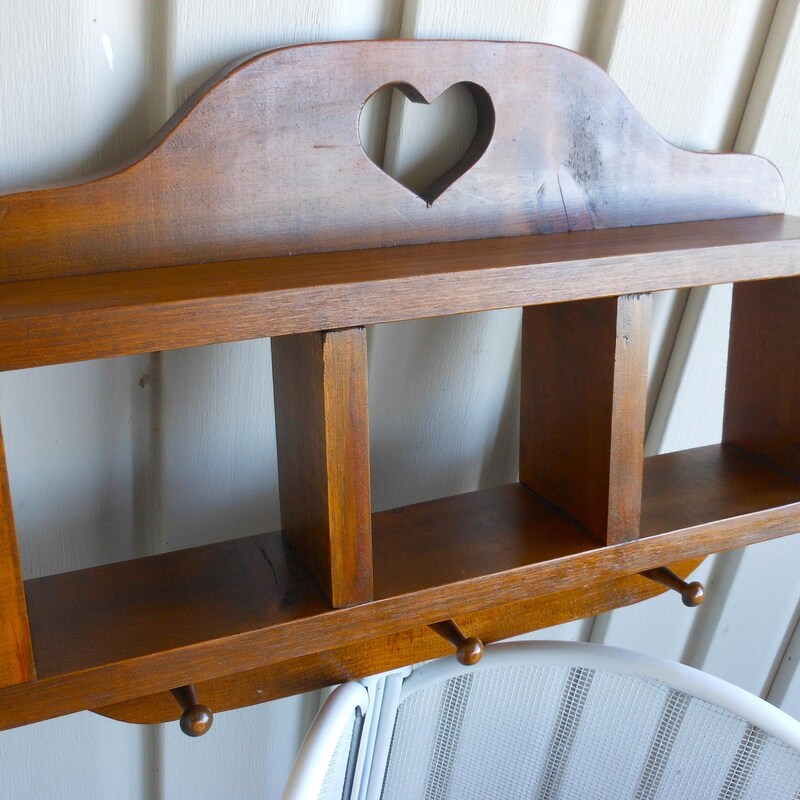 Wood Heart Shelf - Etsy