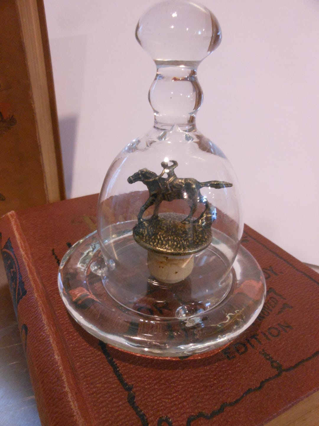 Small Cloche With Glass Base, Knob Top - Etsy