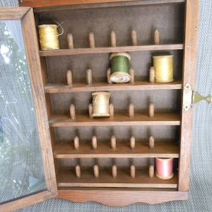 Small Wooden Thimble Cabinet, Vintage - Etsy