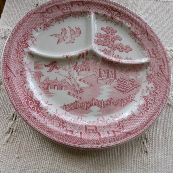 Red Transfer Ware - Etsy