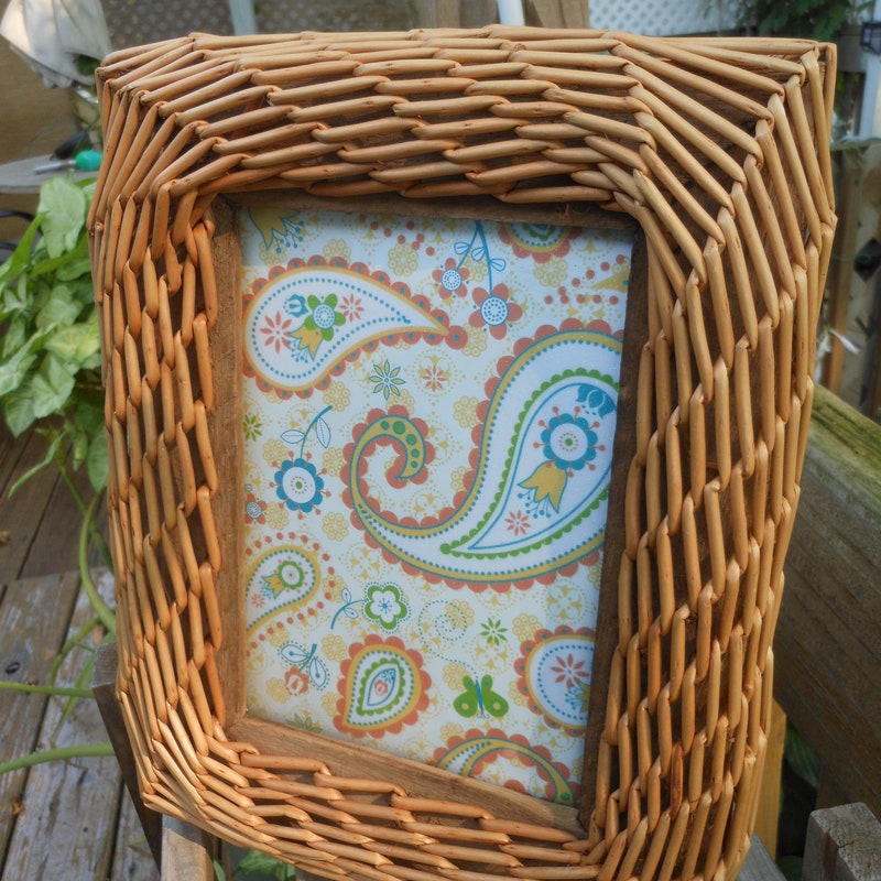 Rattan Vintage 8x10 Frame - Etsy