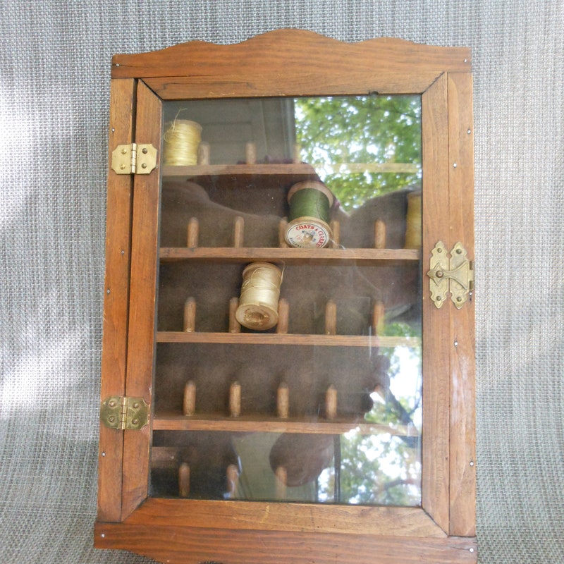 Antique Thread Cabinet - Etsy