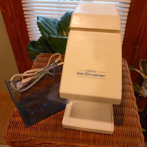 Working Mid Century Rival Ice Crusher, Blue Bowl, Retro Bar - Etsy