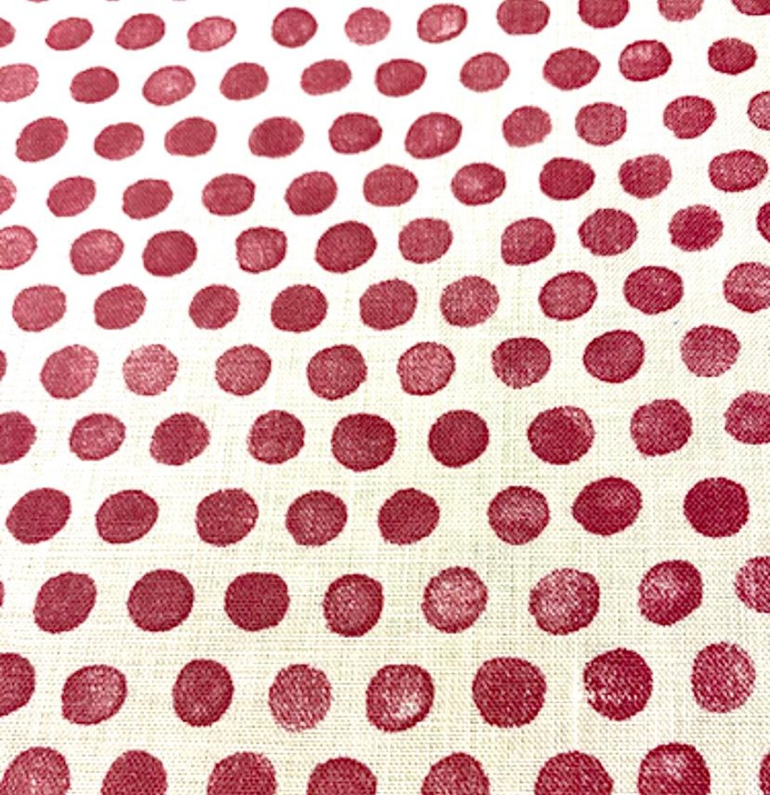 Lisa Fine Tika Fabric in Lipstick Red Linen Pillow Cover - Etsy