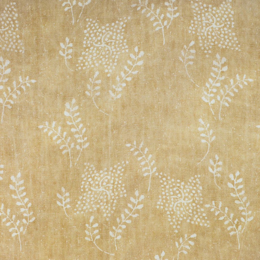 ROSE TARLOW Hand Dyed Block Print Aida in Bloom Yellow - Etsy