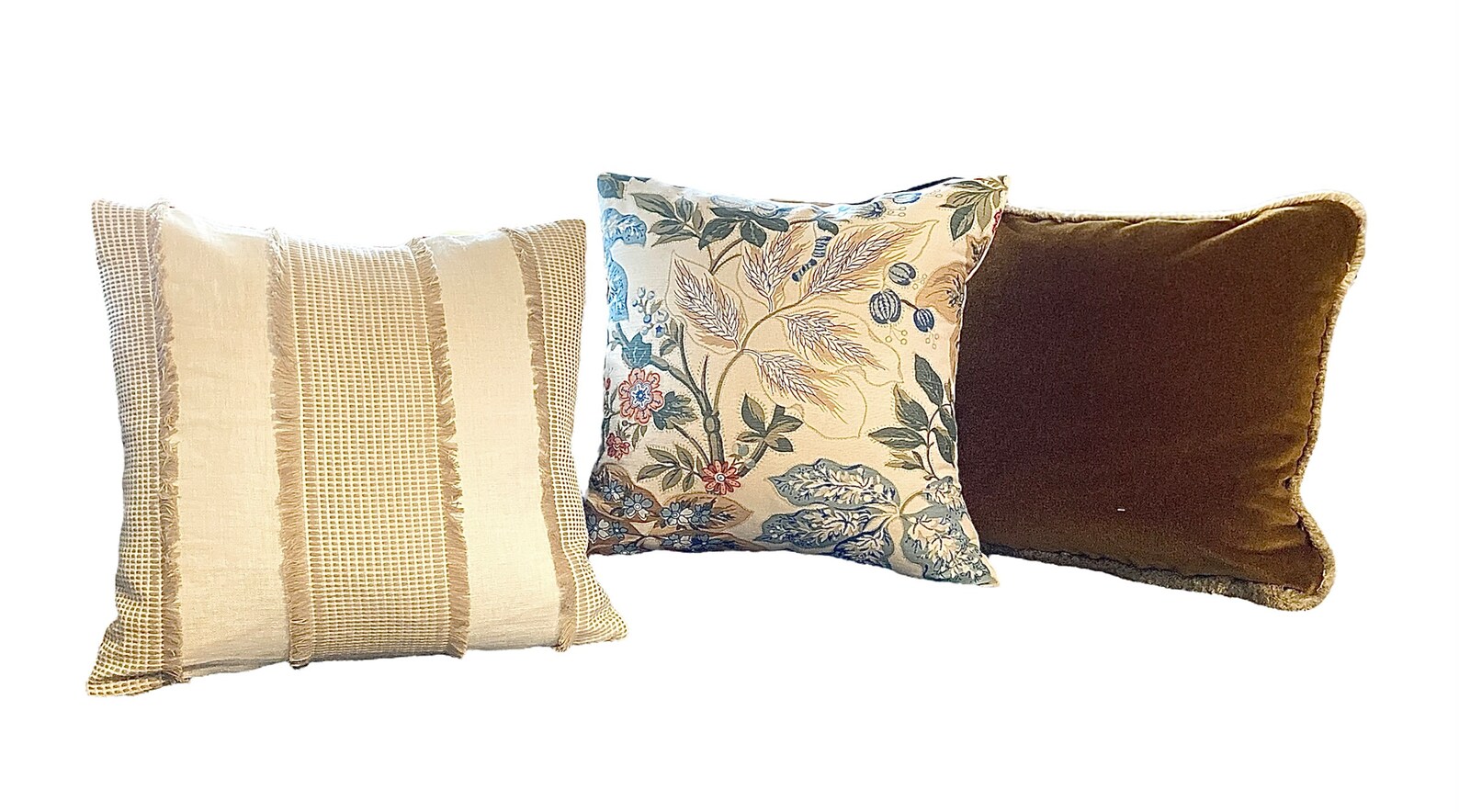 Bennison Wheat Flower in Green Blue Brown on Oyster Backing - Etsy