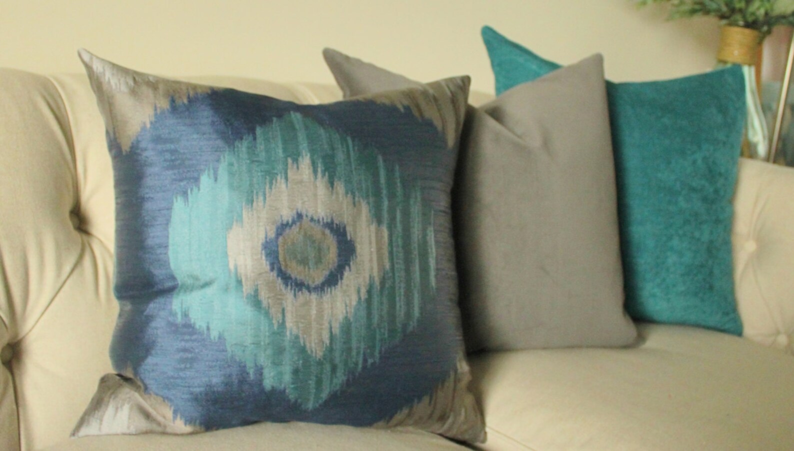 Decorative Teal Blue Pillow Dark Turquoise Pillow Cover - Etsy