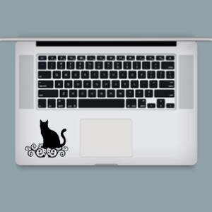 Fancy Cat Computer Keyboard Decal or Computer Cover Decal - Etsy