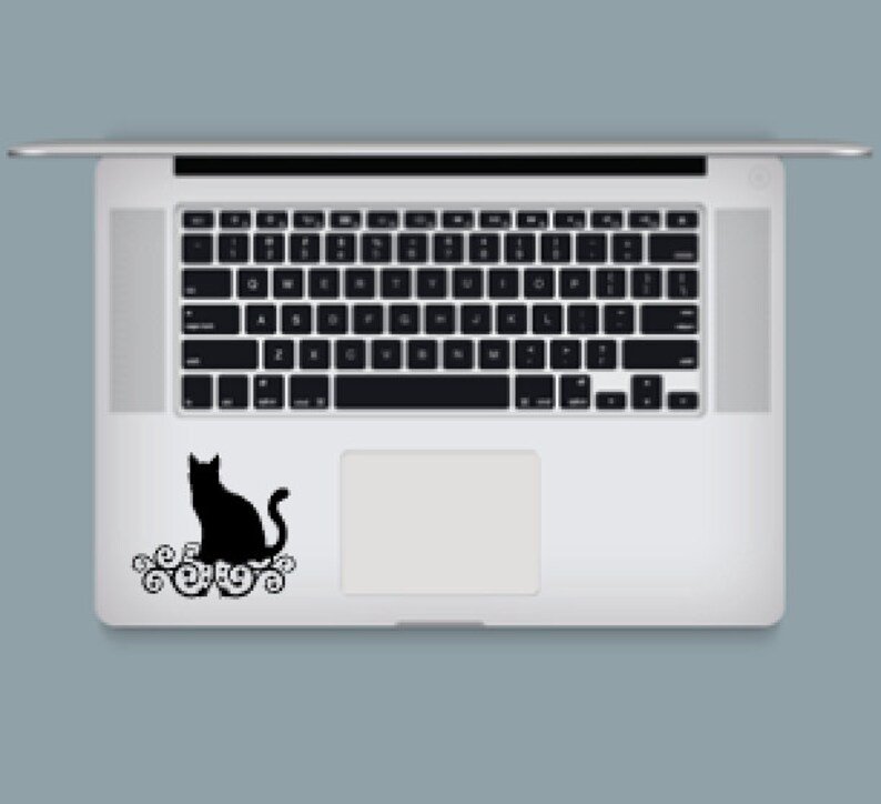 Fancy Cat Computer Keyboard Decal or Computer Cover Decal - Etsy