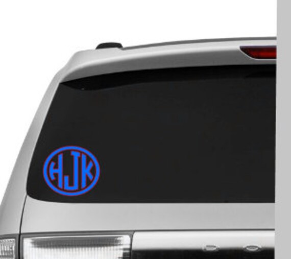 Car Window Monogram / DIY Decal / Car Decal / Tumbler Decal/ | Etsy