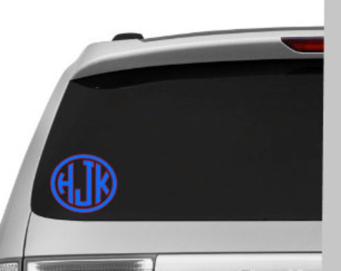 Car Window Monogram / DIY Decal / Car Decal / Tumbler Decal/ Computer ...