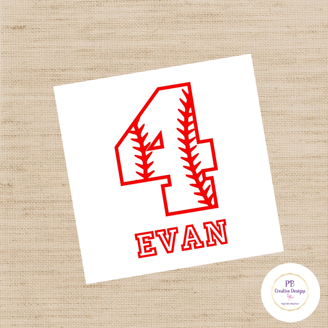 Personalized Baseball Decal / DIY Decal / Car Decal / Tumbler - Etsy