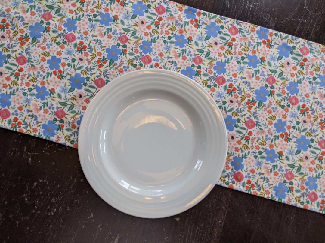 Rifle Paper Co. Floral Table Runner: Primavera Wild Rose Cream - Etsy