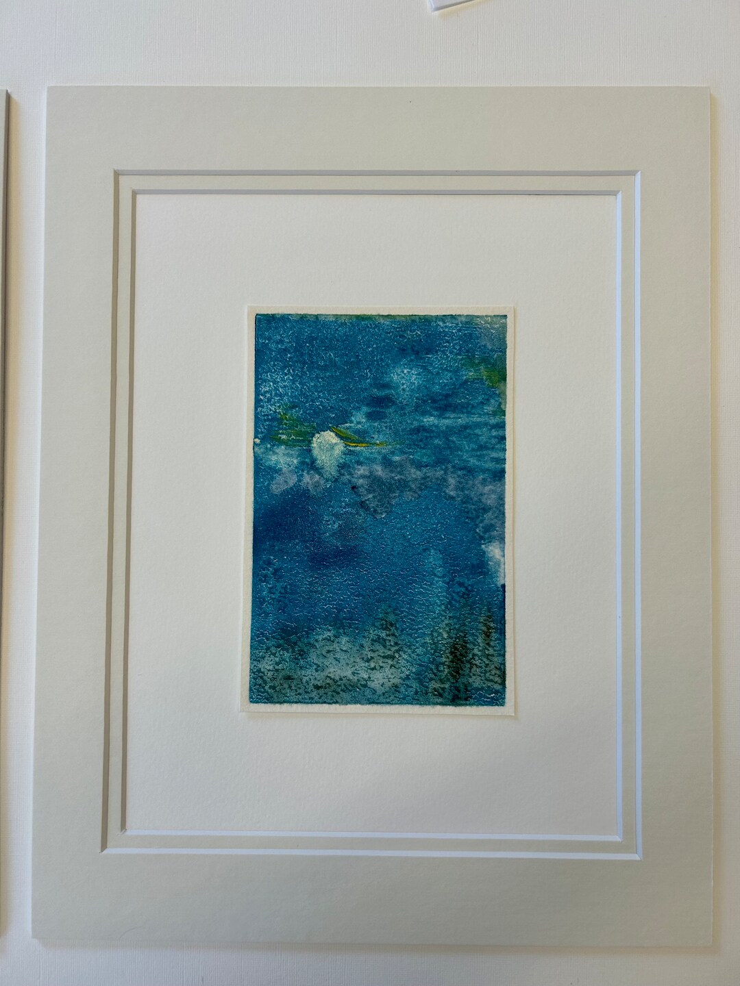 Original Monotype Landscape Artwork. Blues, Purple and Yellow. - Etsy