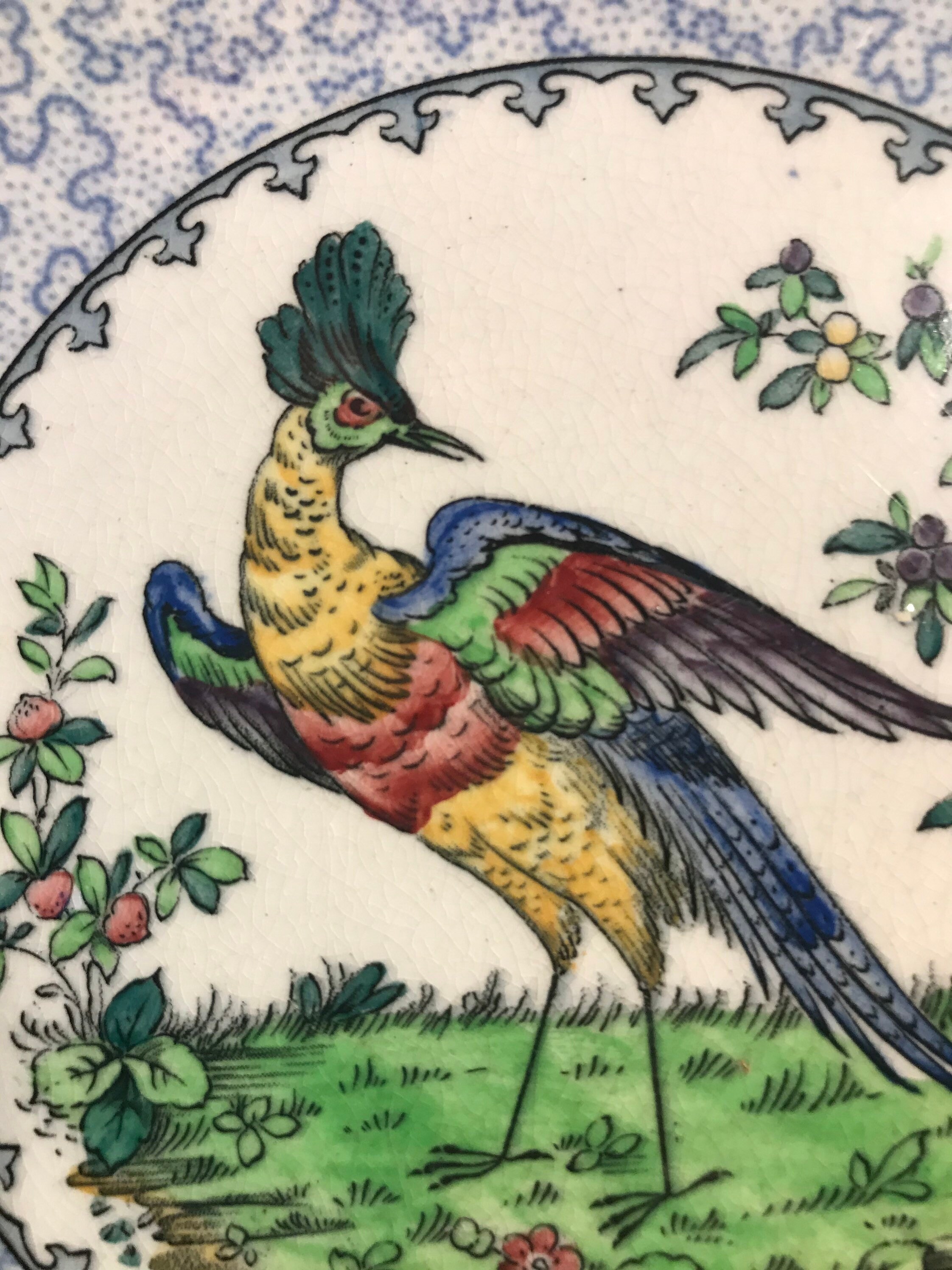 Copeland Spode Antique Bird Plate - Etsy