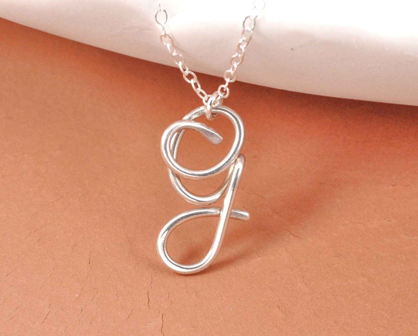 Initial Necklace Personalized Initial Jewelry Name Necklace | Etsy