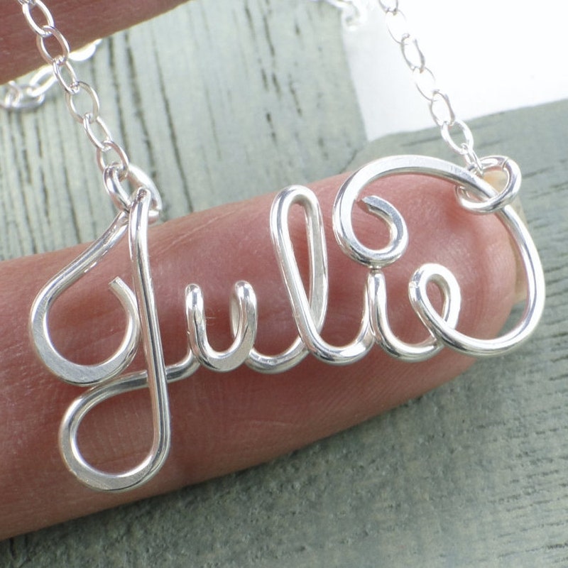 Wire Name Jewelry - Etsy