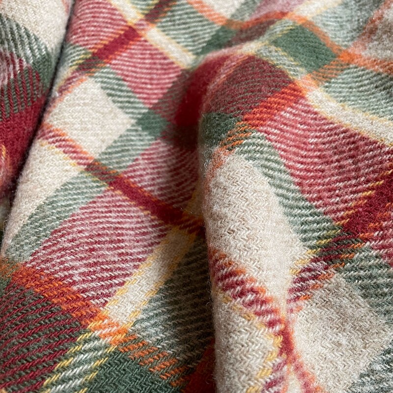 Plaid Wool Throw - Etsy