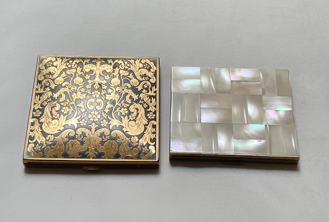 2 Vintage Powder Compacts, Rex Fifth Avenue and Creation of Ansico ...