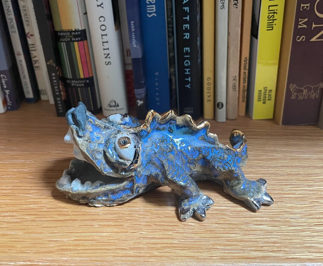 Quirky Artisan-made Pottery Alligator/lizard, 4" Long, Please Read ...