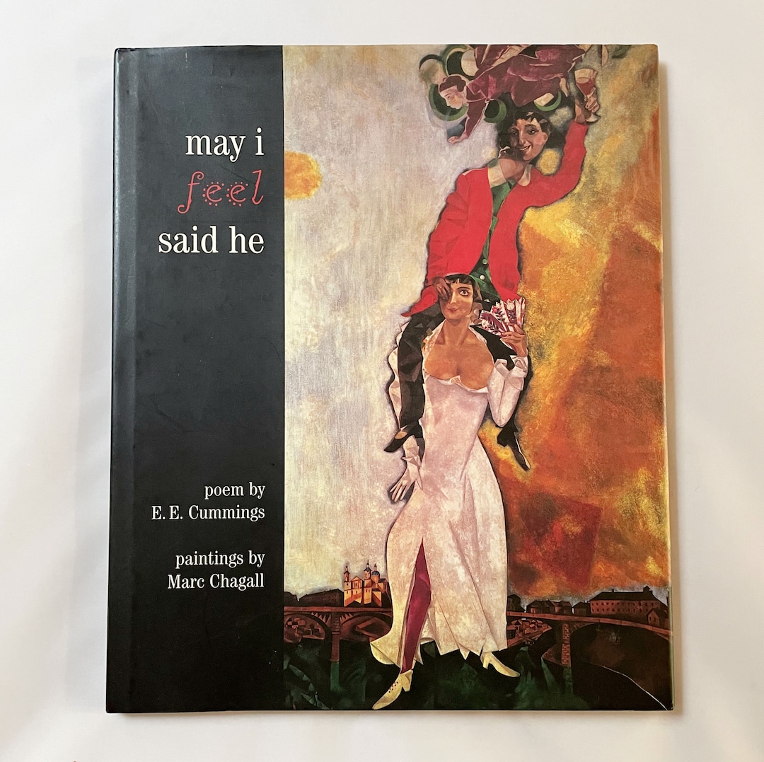 1995 Illustrated "may I Feel Said He" Hardcover Book, Poetry by E.E ...