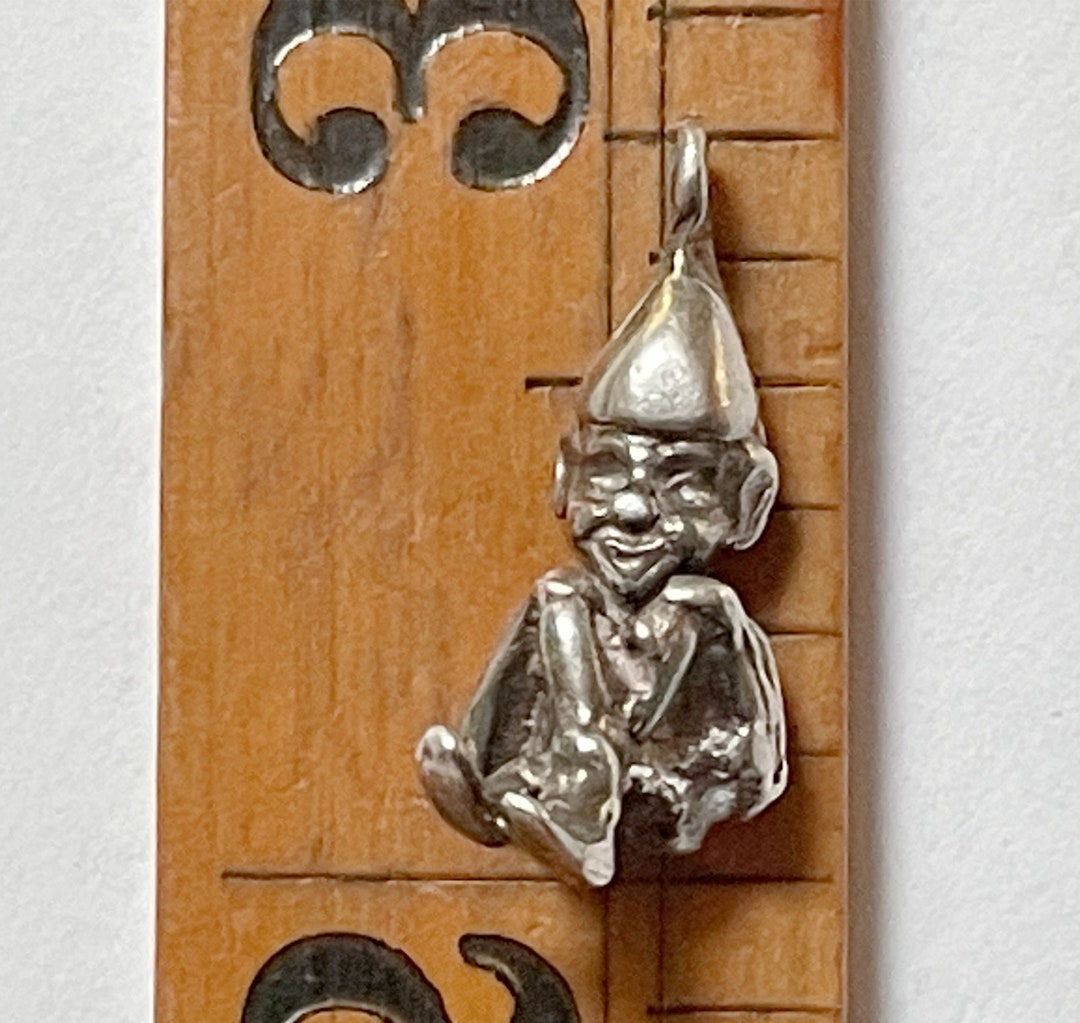 English Seated Pixie/brownie Silver Charm, 2.7 Grams, for Charm Bracelet - Etsy