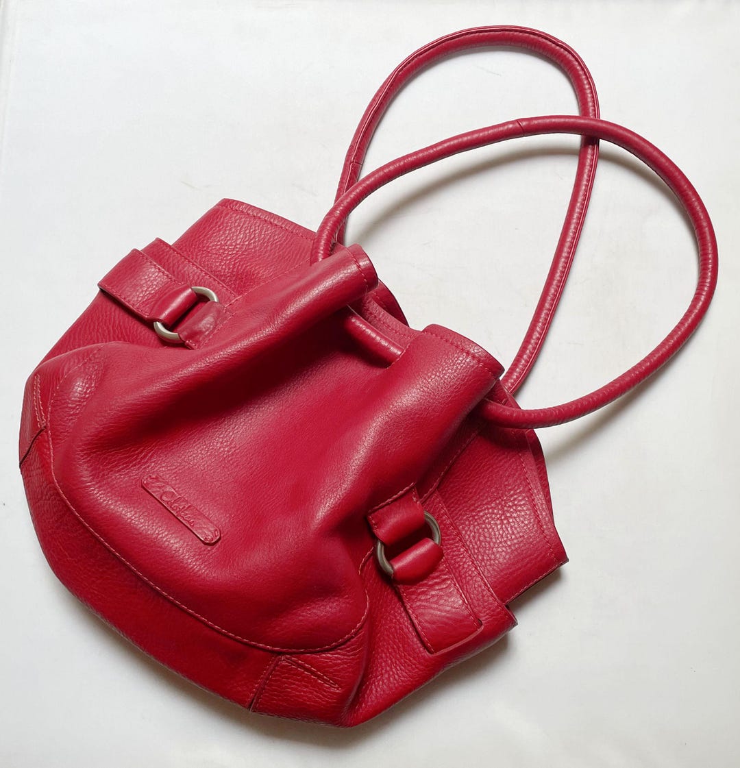 Red Cole Haan Pebbled Leather Tote/purse, Clean and in Great Condition ...