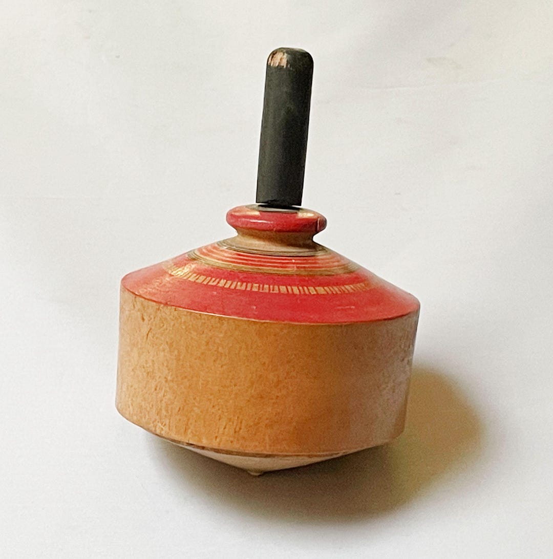 Antique Wood Parachute Spinning Top, AS IS, Please Read Description - Etsy