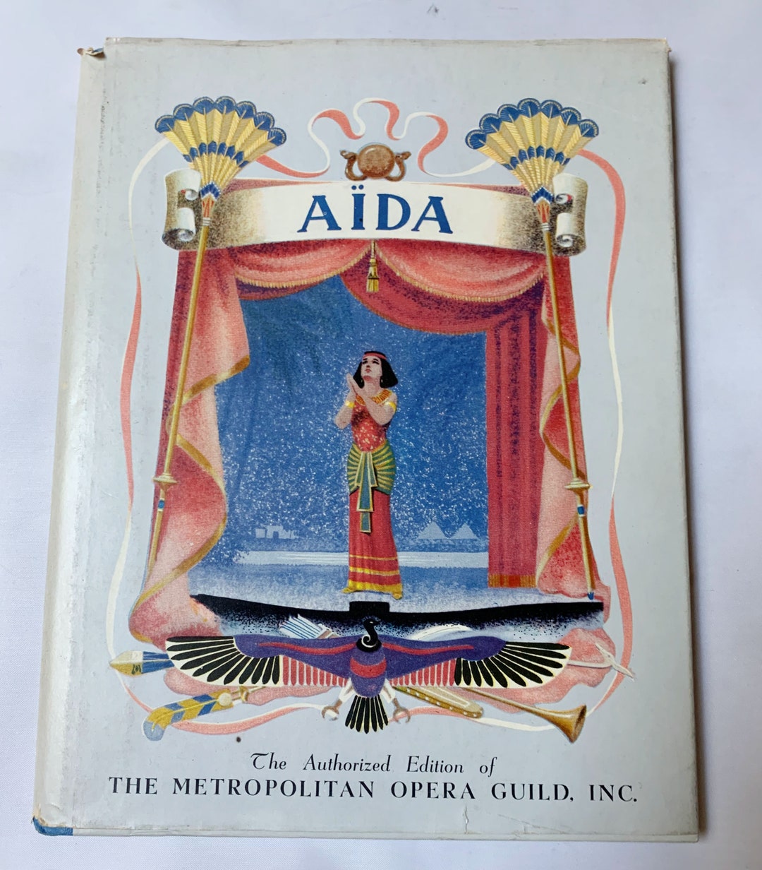 1930s "aida" Book, Metropolitan Opera Guild, Gift Inscription, Children ...