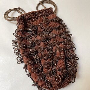 1920s Beaded Flapper Purse, Art Deco Era, Drawstring Top/handle - Etsy