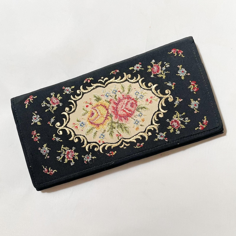 Vintage Petit Point Clutch - Etsy