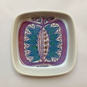 MCM Royal Copenhagen Faience Butterfly/apple Porcelain Trinket Dish ...