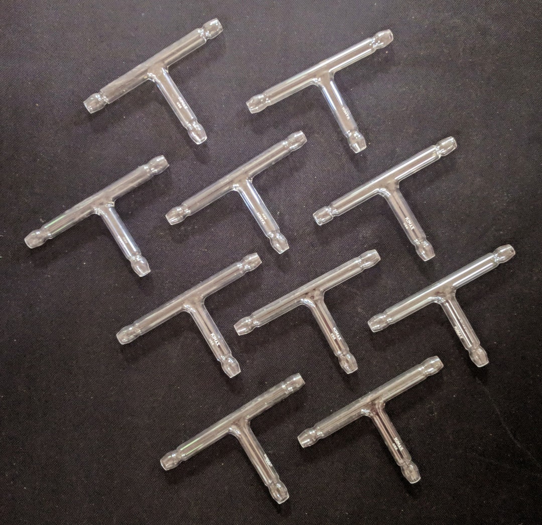 10 Kimax T-shaped Tubing Connectors, More Available, AS IS - Etsy