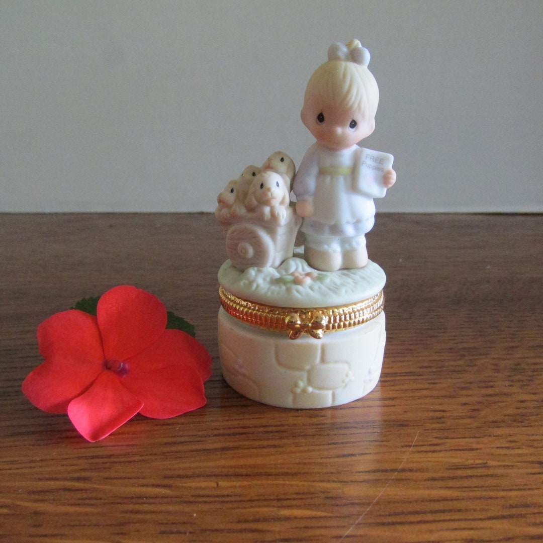 Vintage Religious Keepsake Trinket Box God Loveth a Cheerful Giver ...
