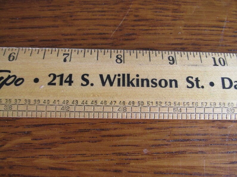 Vintage Wooden Dayton Typo Ruler Dayton Ohio Advertising - Etsy