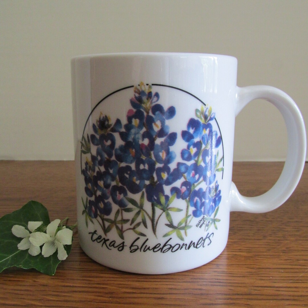 Vintage Texas Bluebonnets Souvenir Mug Lyndon B Johnson State ...