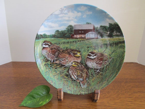 Vintage China Quail Collector Plate 1987 Knowles China | Etsy