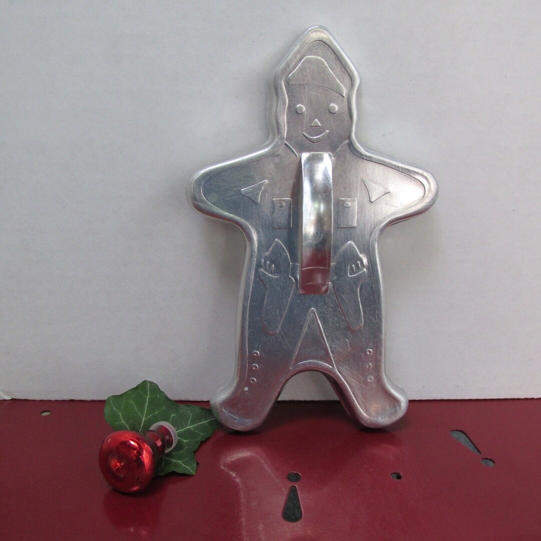 Vintage Gingerbread Boy With Guns Cookie Cutter Policeman Christmas ...