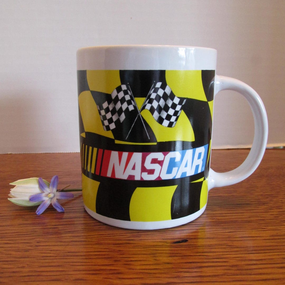 Vintage NASCAR Souvenir Mug 12 Oz - Etsy
