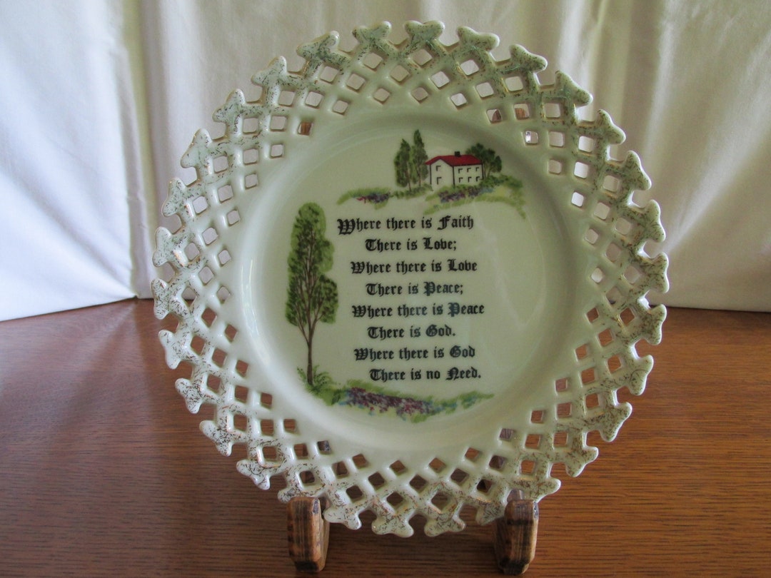 Vintage Faith Plate Vintage Religious Plate - Etsy