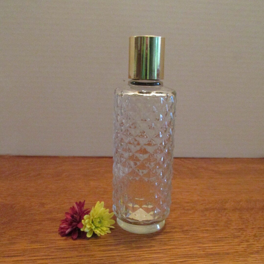Vintage Diamond Pattern Cologne Bottle With Lid Intimate by Revlon - Etsy
