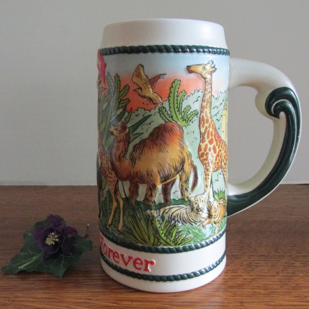 Vintage Busch Gardens Beer Stein Extinction is Forever 1985 - Etsy