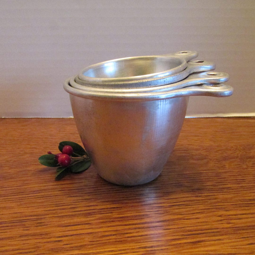 Vintage Set Four ECKO Aluminum Measuring Cups Made in USA - Etsy