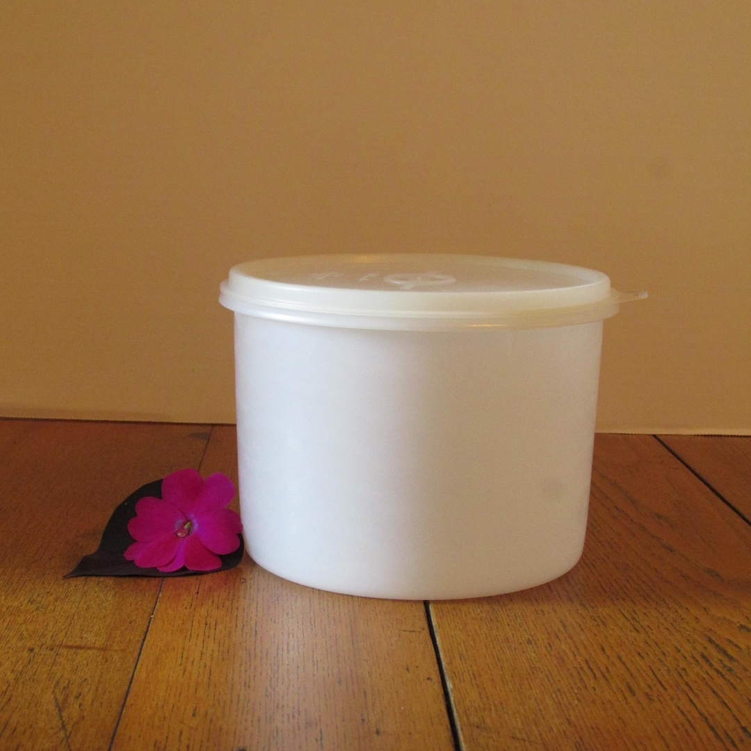 Vintage Round Tupperware Canister No 264 & 227 - Etsy
